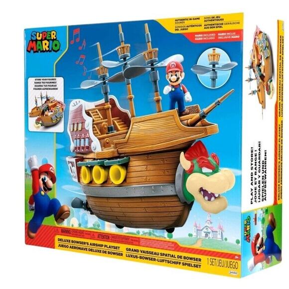 Nintendo | Toys | Super Mario Deluxe Bowsers Air Ship Playset For ...
